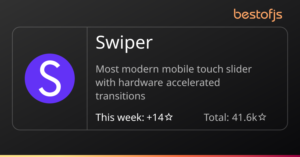 Best of JS • Swiper