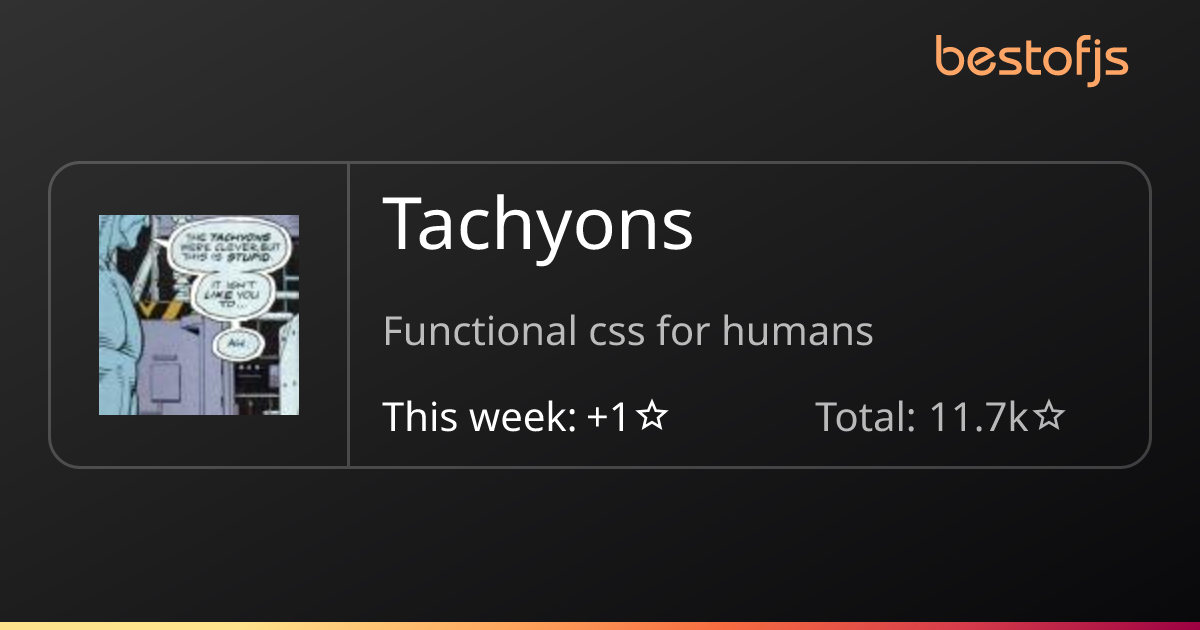 Best of JS • Tachyons