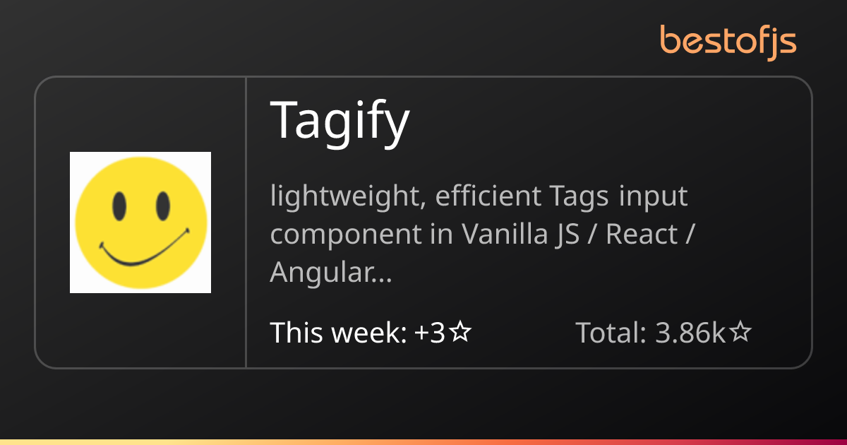 Best of JS • Tagify