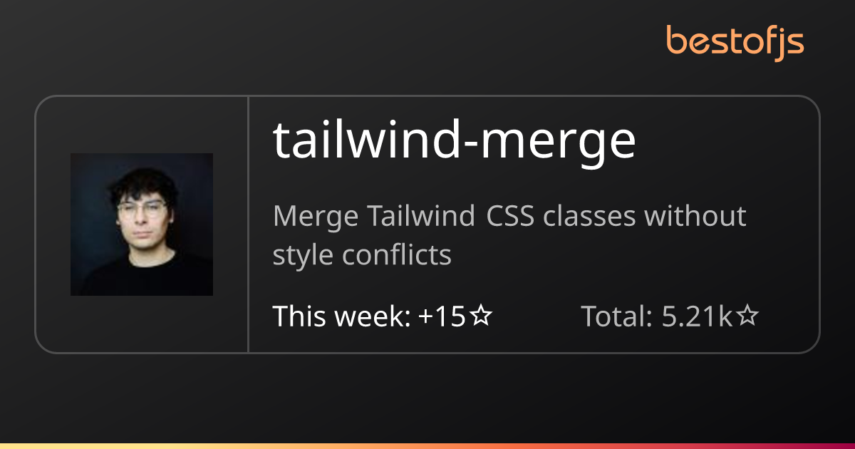 Best of JS • tailwind-merge Best of JS • tailwind-merge