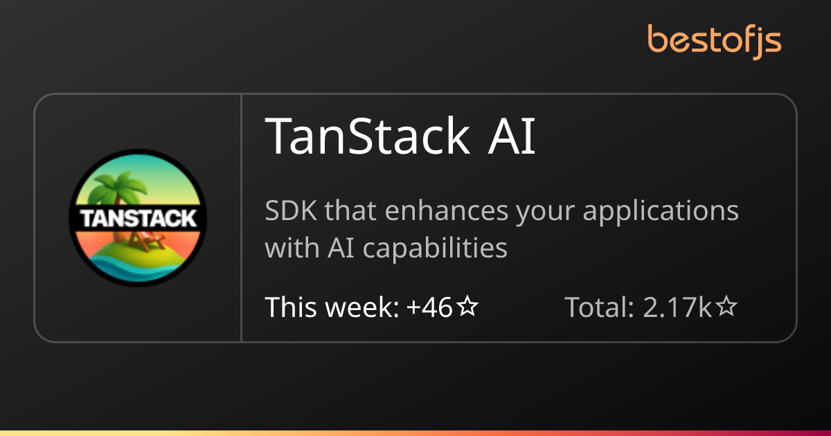 Best of JS • TanStack AI