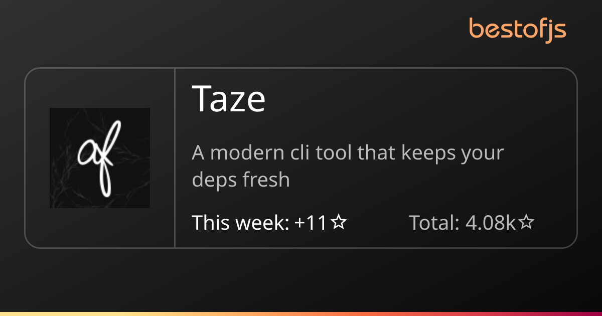 Best of JS • Taze