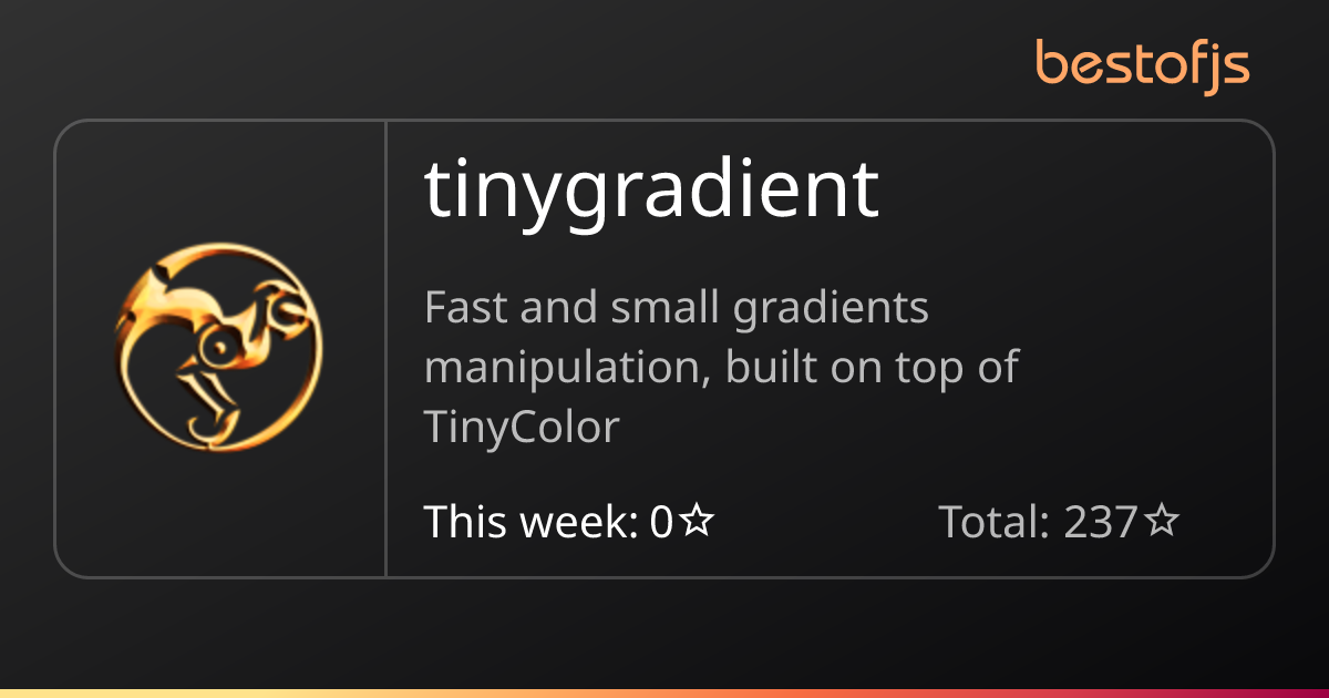Best of JS • tinygradient