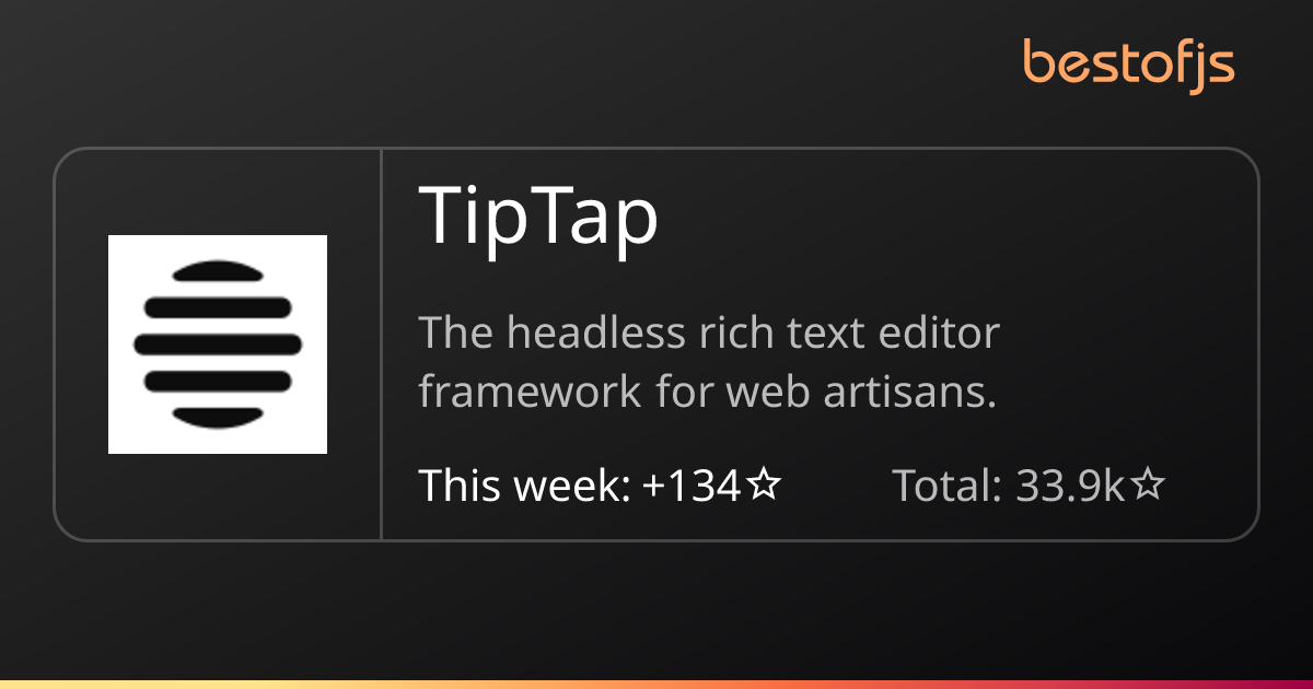 Best of JS • TipTap