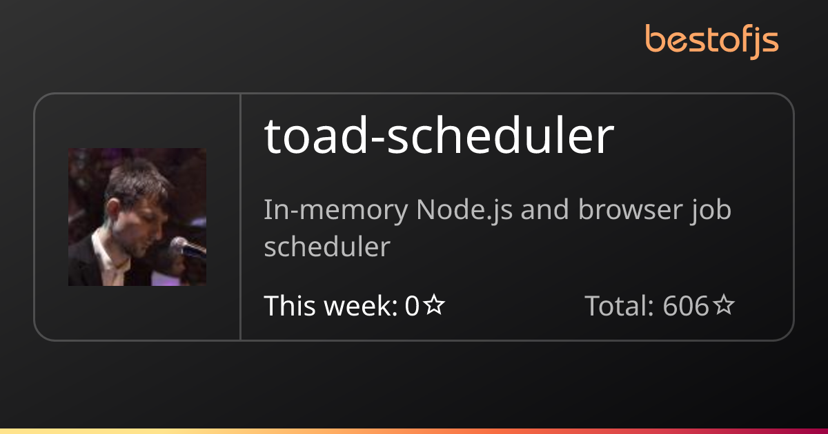 Best of JS • toad-scheduler