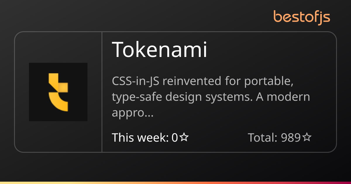 Best of JS • Tokenami