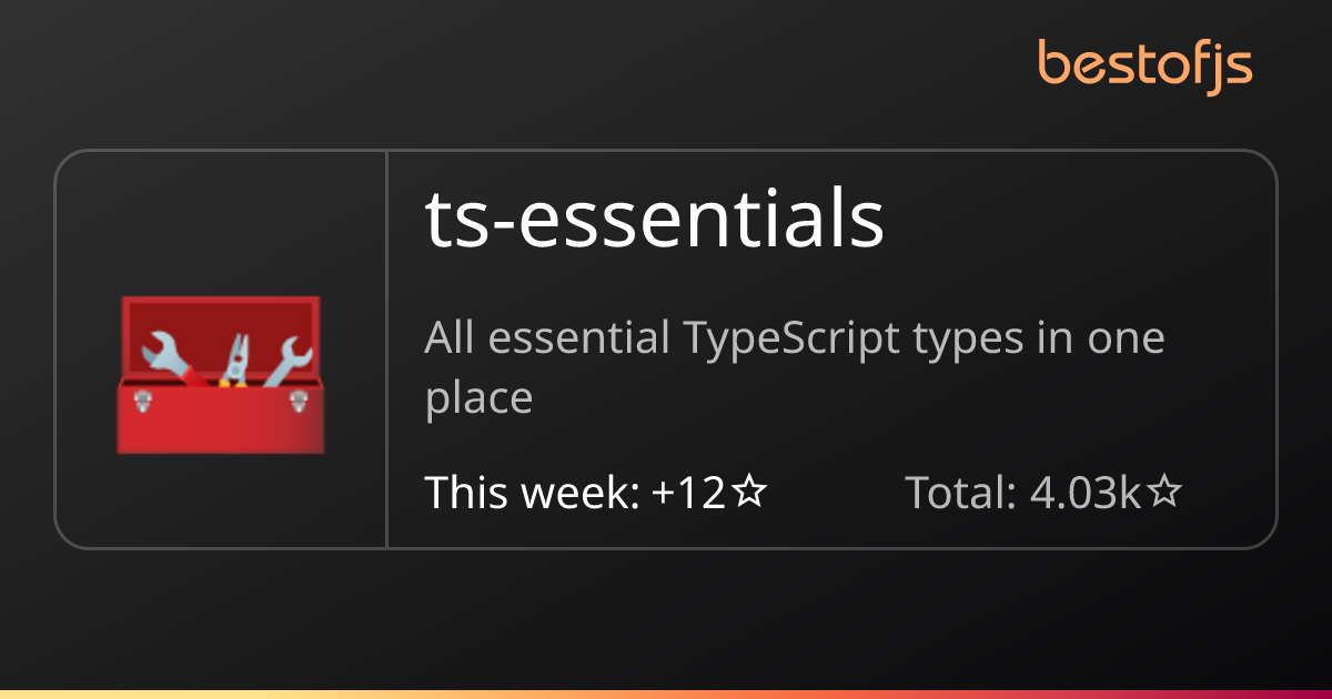 Best of JS • ts-essentials