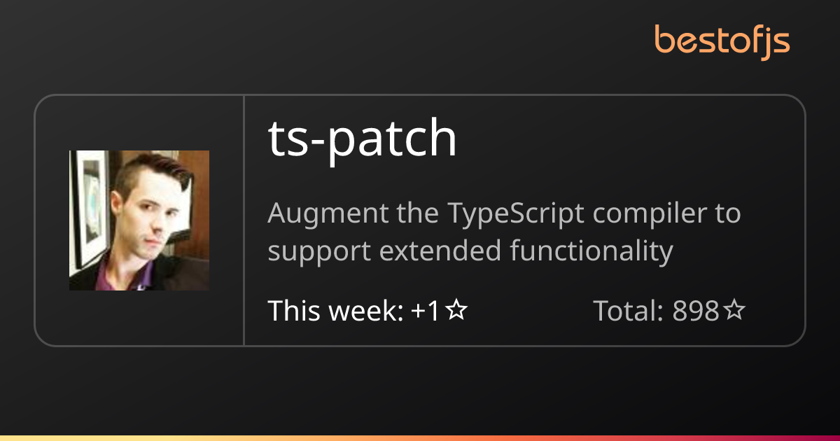 Best of JS • ts-patch
