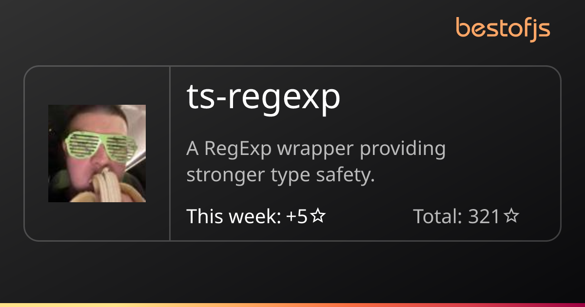 Best of JS • ts-regexp