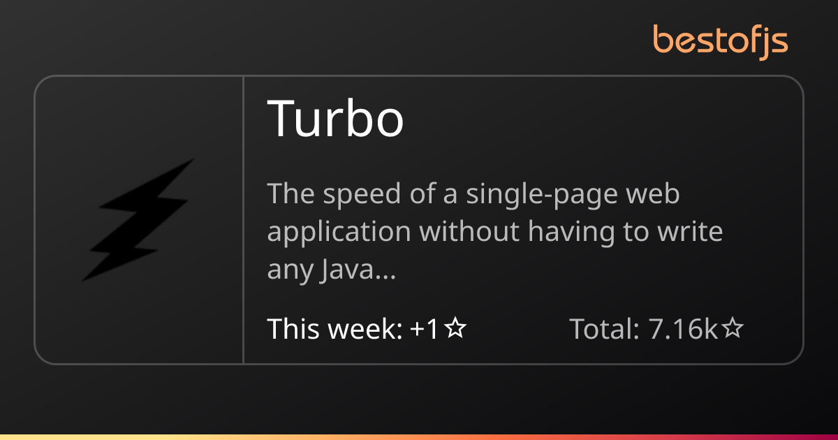 Best of JS • Turbo