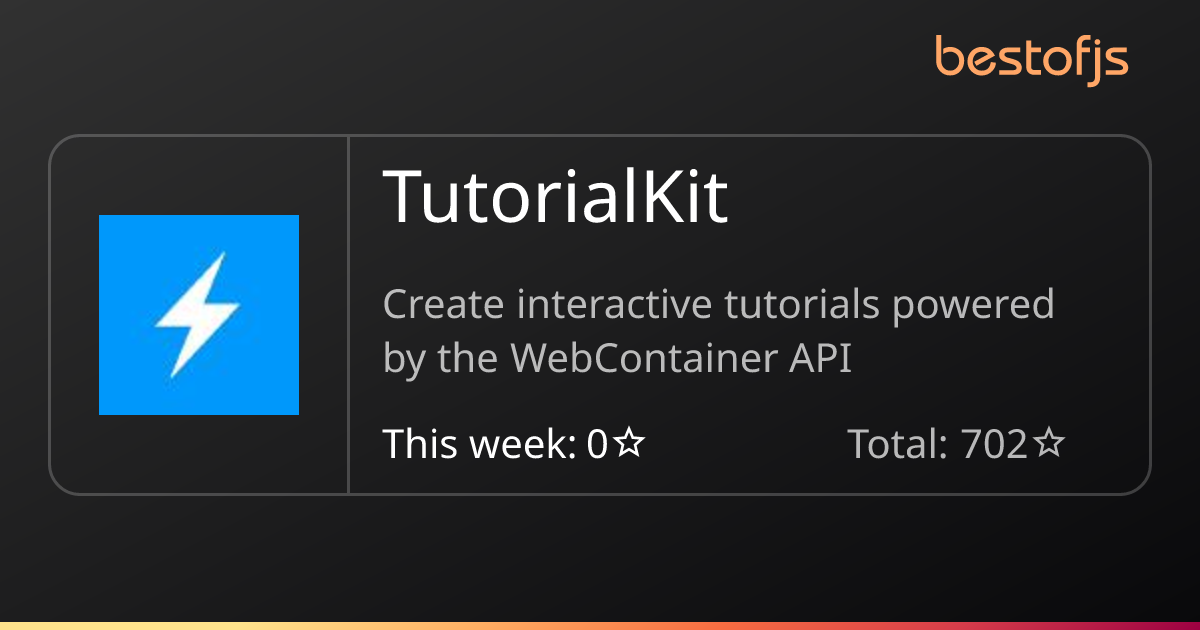 Best of JS • TutorialKit
