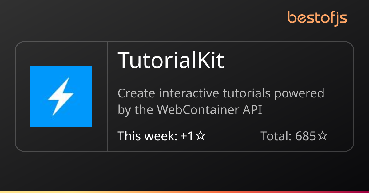 Best of JS • TutorialKit