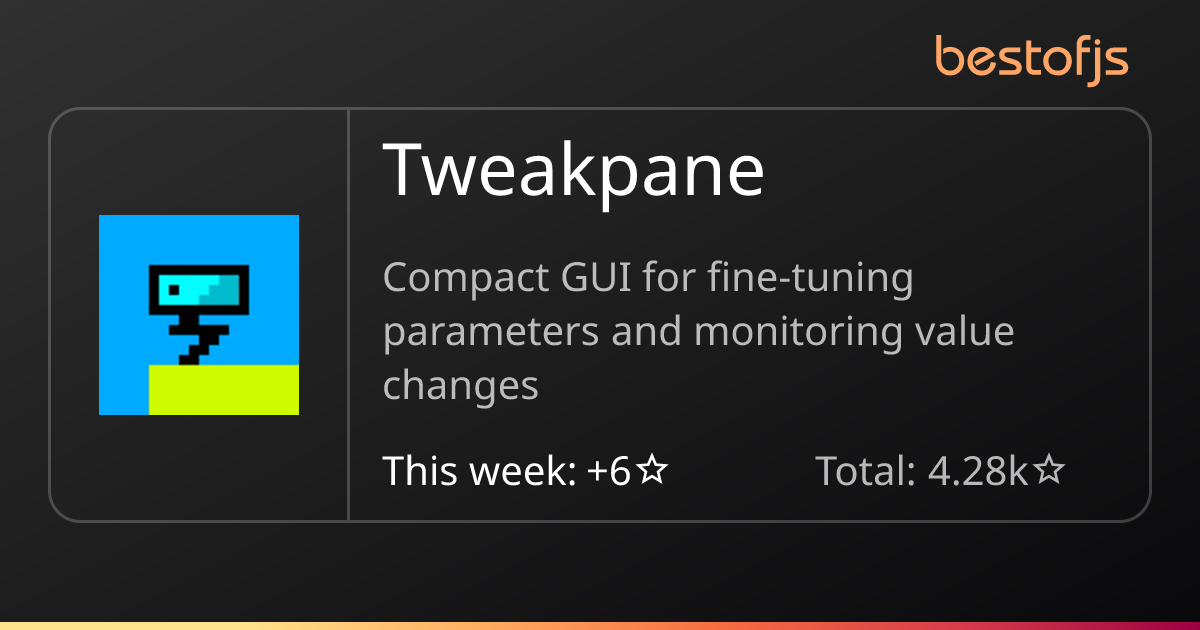 Best of JS • Tweakpane