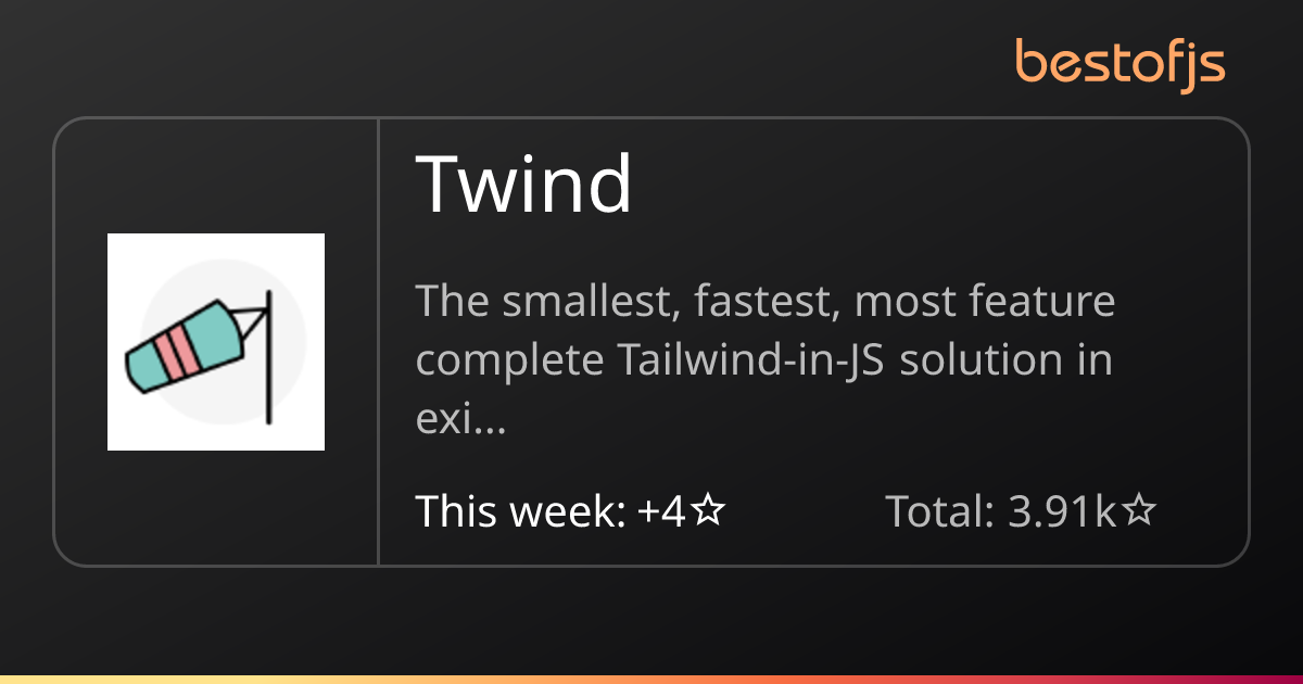 Best of JS • Twind