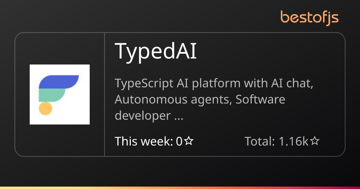 Best of JS • TypedAI