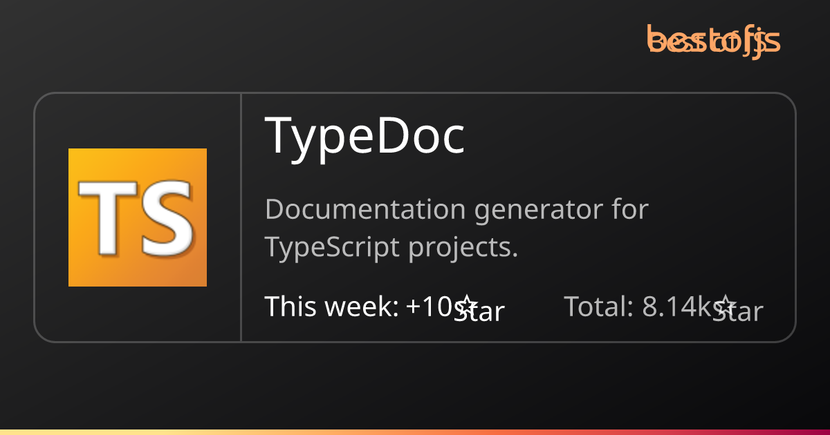 Best of JS • TypeDoc Best of JS • TypeDoc