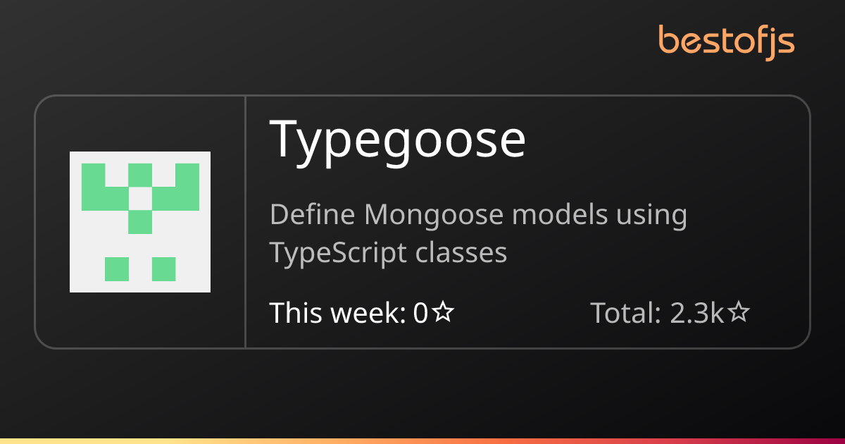 Best of JS • Typegoose