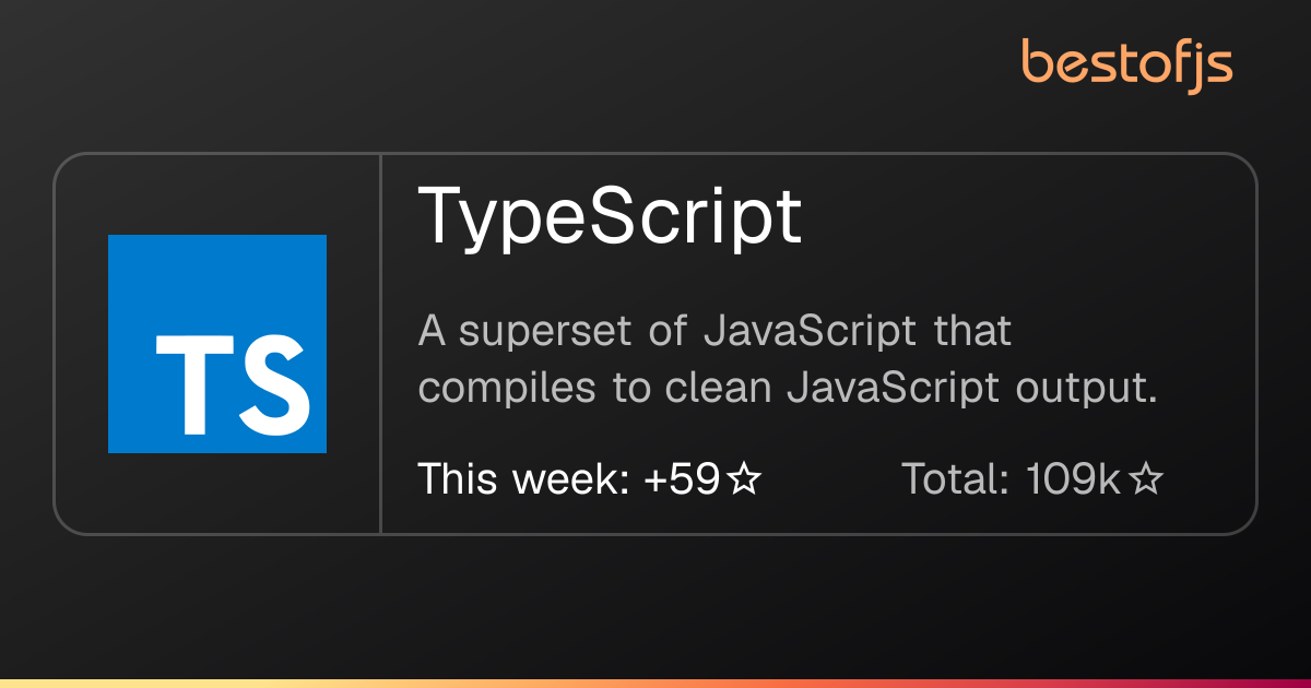 Best of JS • TypeScript