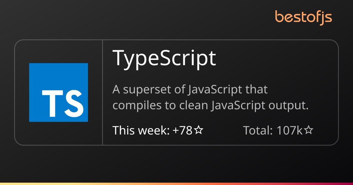 Best of JS • TypeScript