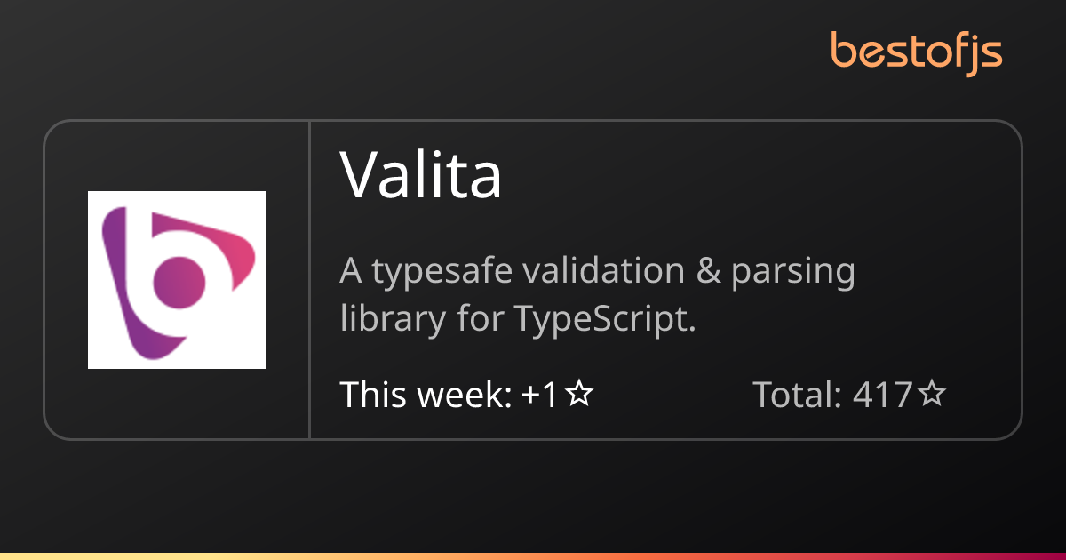 Best of JS • Valita