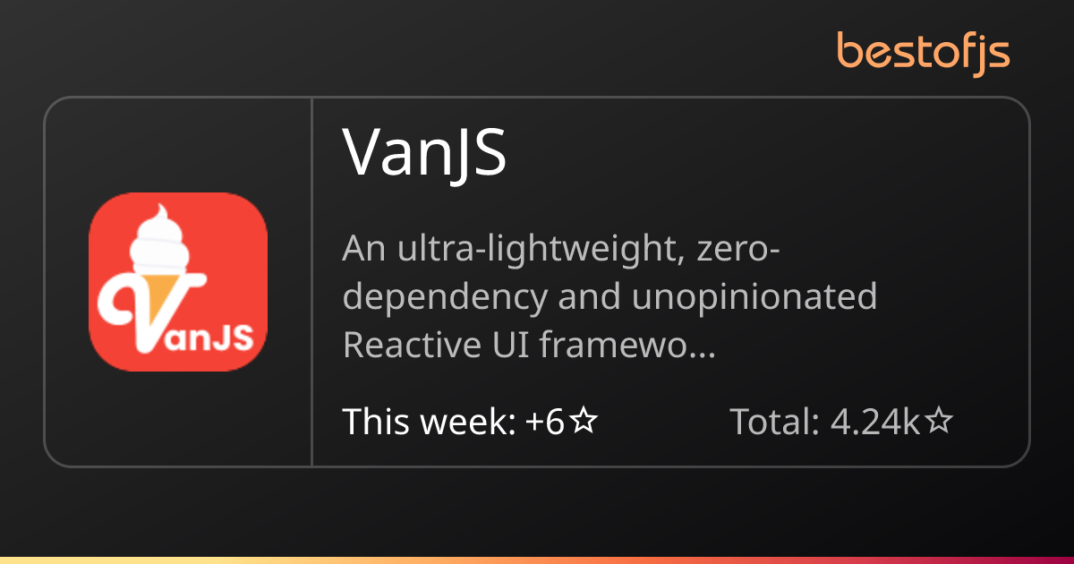 Best of JS • VanJS