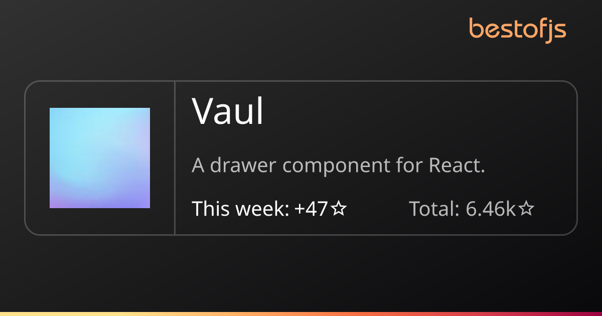 Best of JS • Vaul