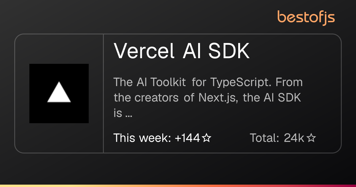 Best of JS • Vercel AI SDK