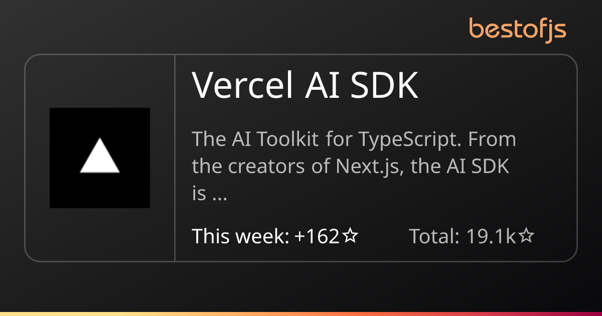 Best of JS • Vercel AI SDK