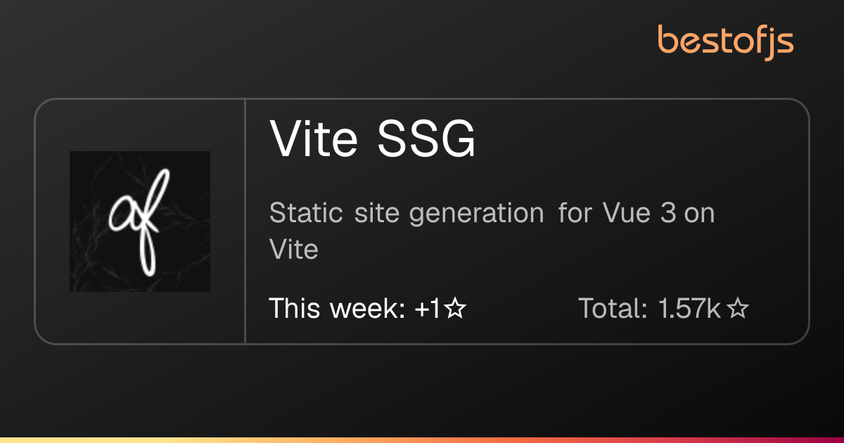 Best of JS • Vite SSG