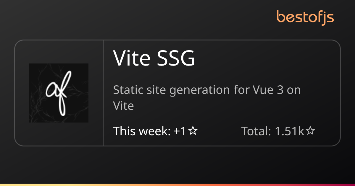 Best of JS • Vite SSG