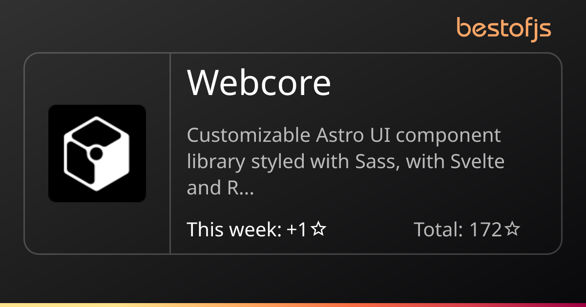 Best of JS • Webcore