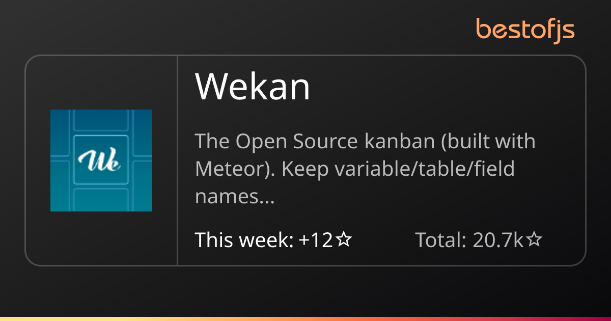 Best of JS • Wekan
