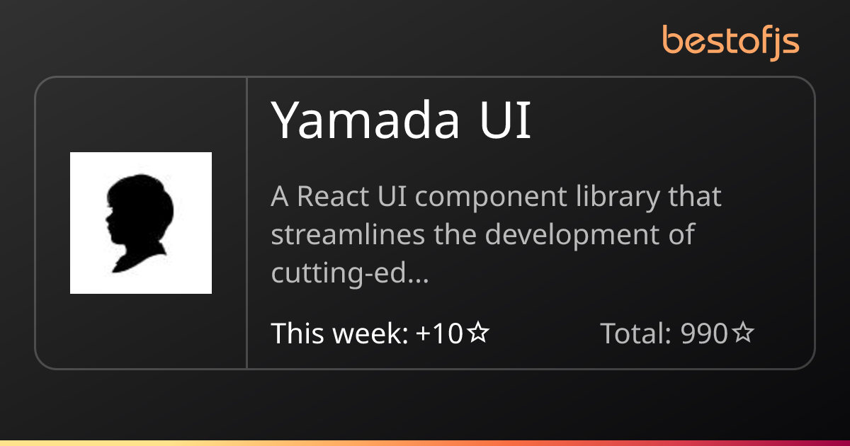 Best of JS • Yamada UI